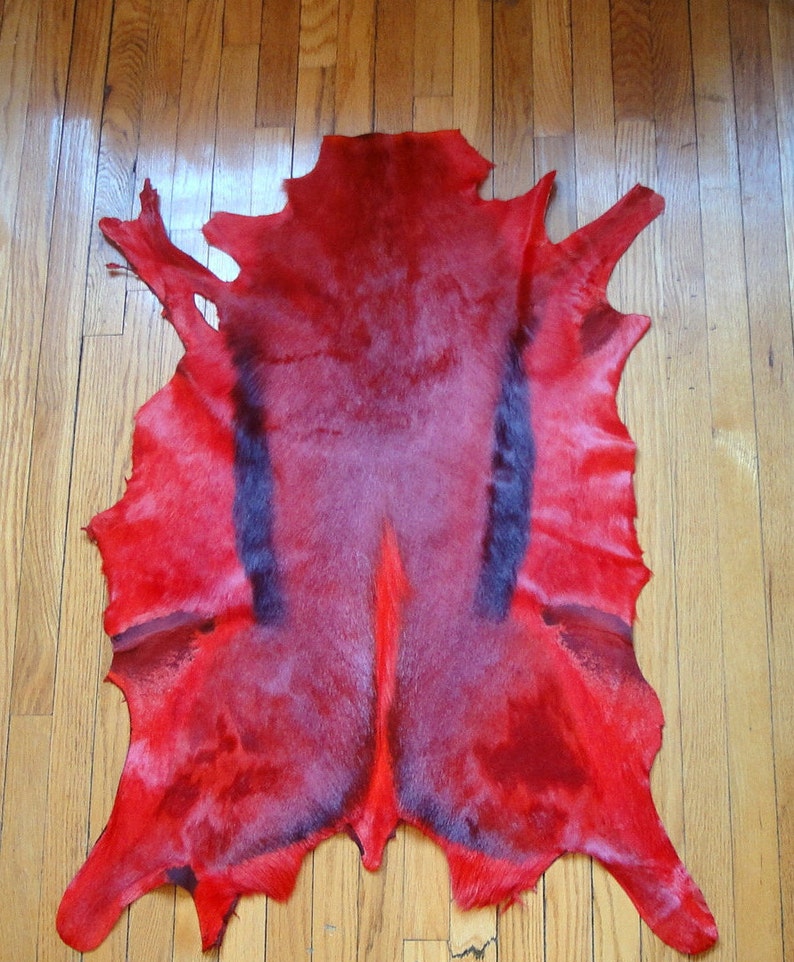 Dyed Red African Springbok Skin African SPRINGBOK Skin African | Etsy
