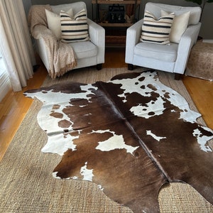 Brown and White Cowhide Rug, Brown and White Cowhide -brazilian Cowhide ...