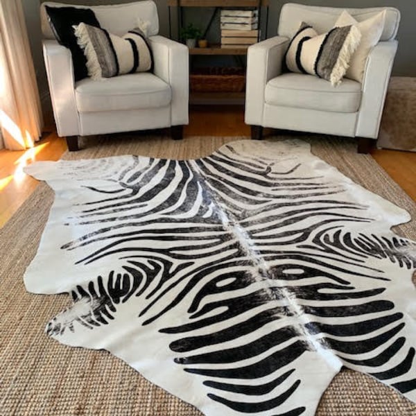 Acid Wash Cowhide Rug - Etsy