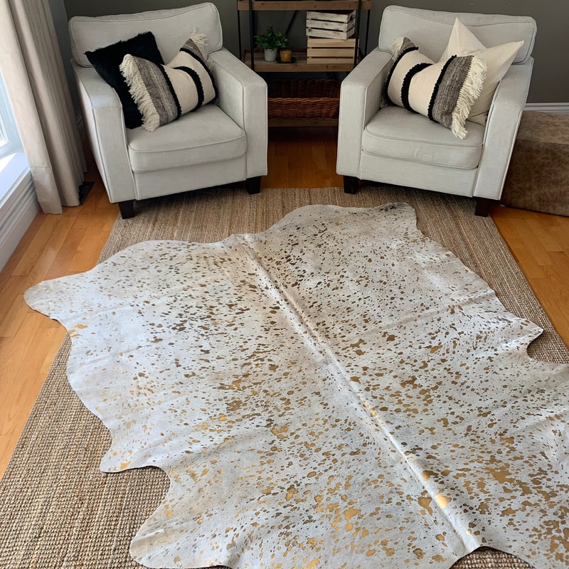 Acid Wash Cowhide Rug - Etsy