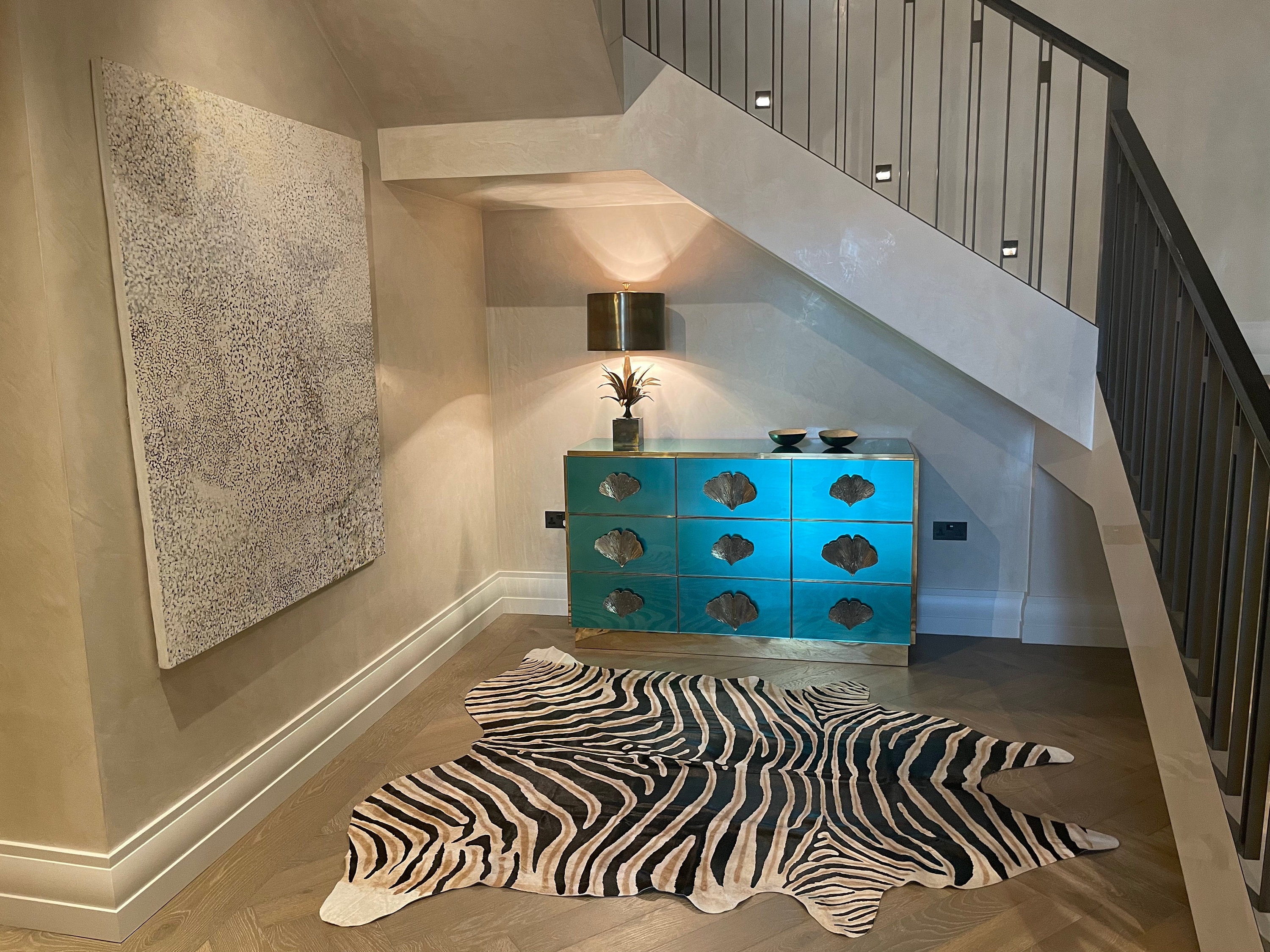 Zebra Print Cowhide Rug Genuine Pattern / Brown Inner | Etsy Australia