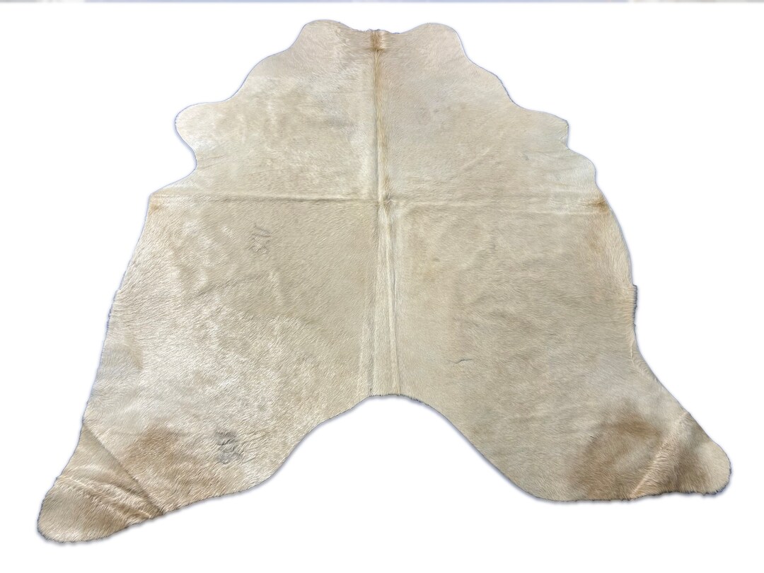 Light Beige Cowhide Rug some Fire Brands Size: 6.2x6.5 Feet D-317 - Etsy