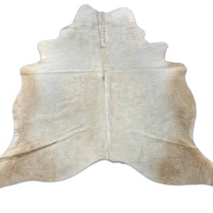 Light Cowhide Rug With Beige Belly Size: 7x6.2 Feet D-319 - Etsy