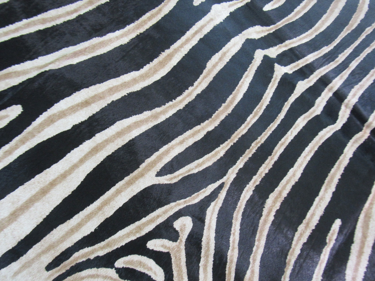 Zebra Print Cowhide Rug Genuine Pattern / Brown Inner - Etsy Australia