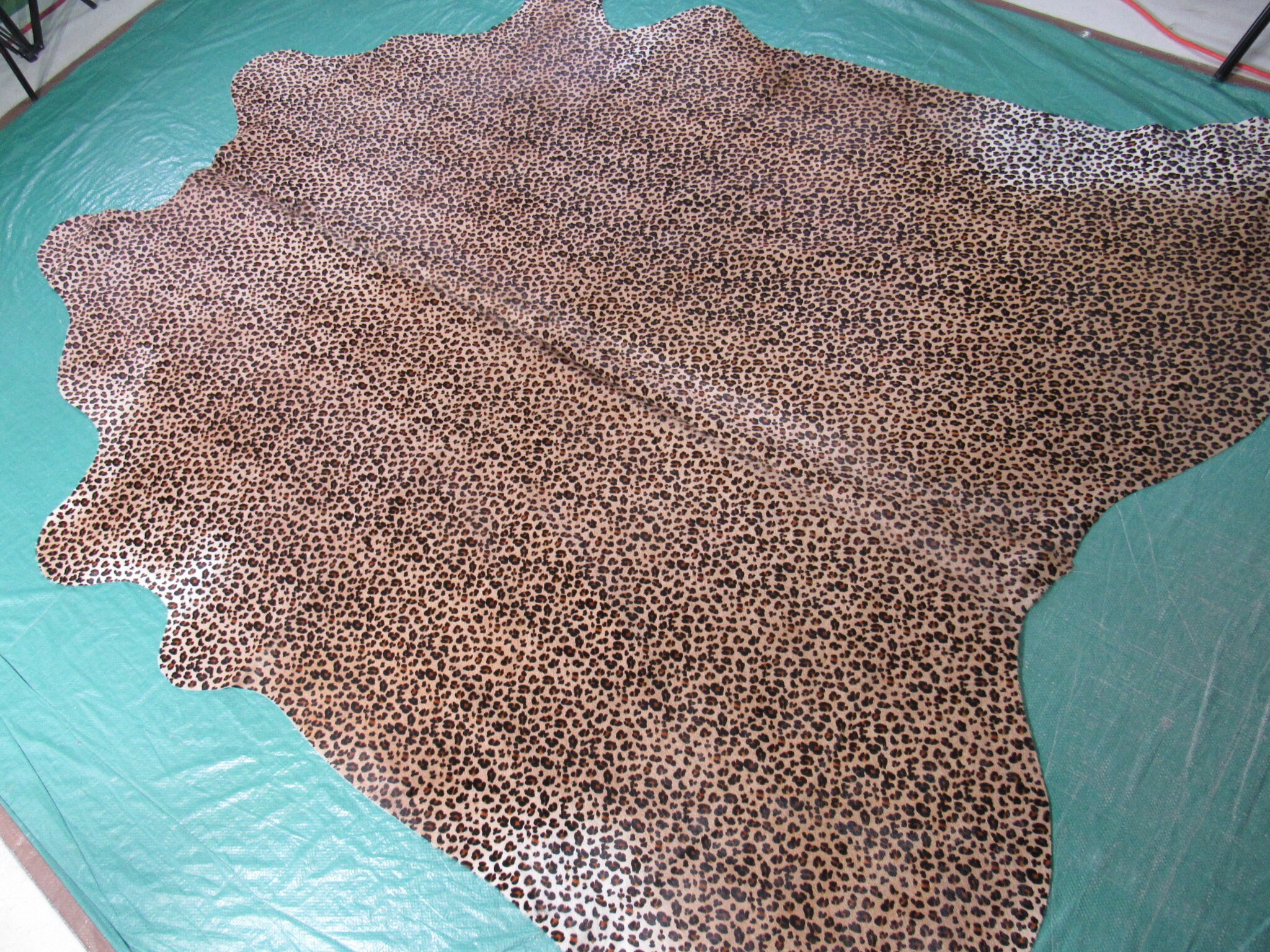 Leopard Print Cowhide Rug Leopard Print Area Rug Leopard | Etsy
