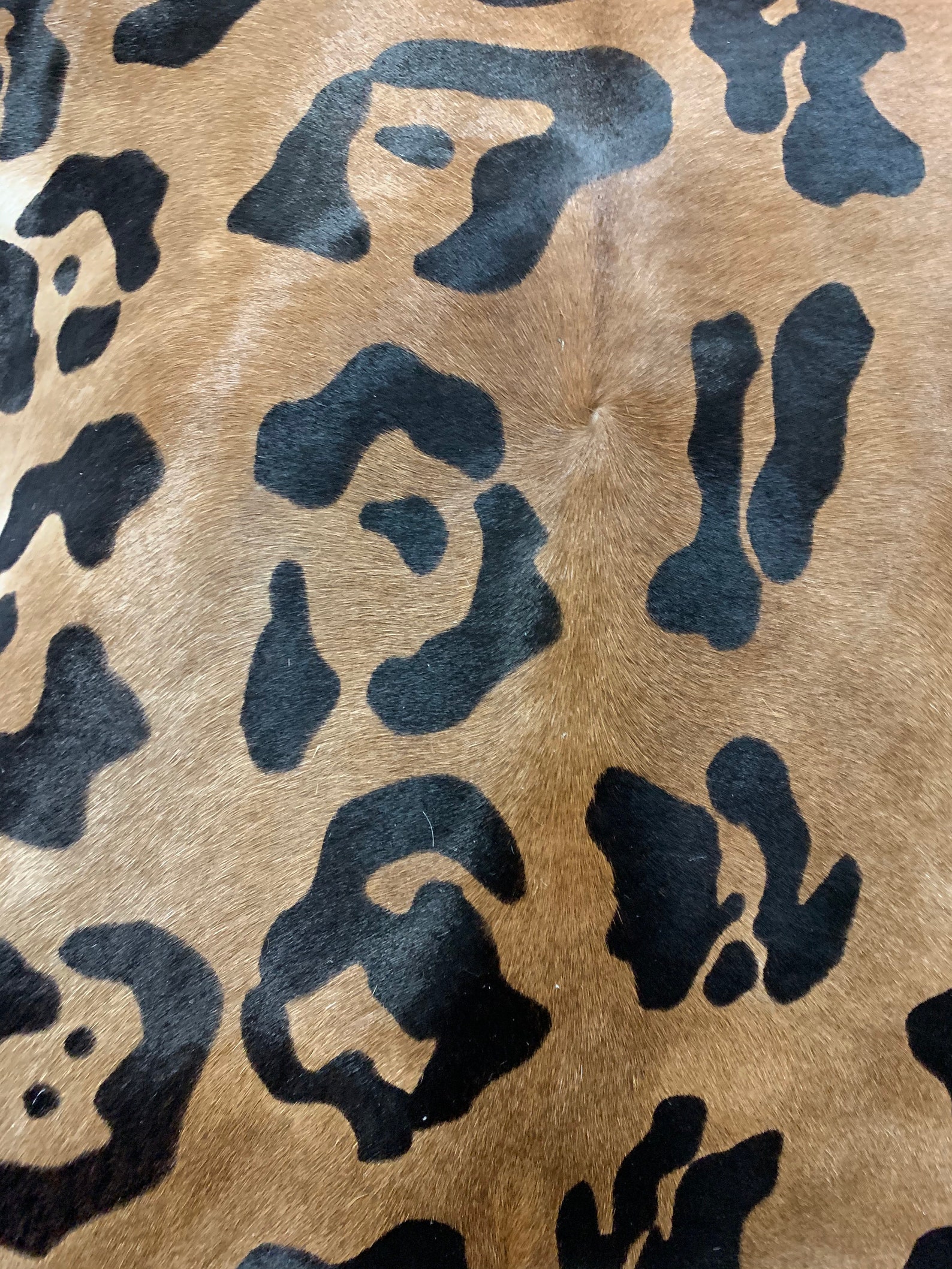 Jaguar Print Calfskin Rug Jaguar Printed Calf Hide Approx | Etsy