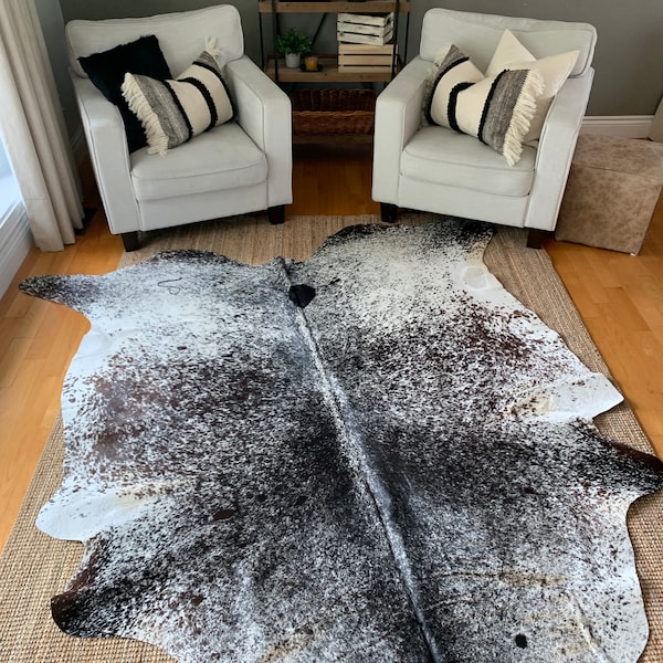 White Cowhide Rug - Etsy