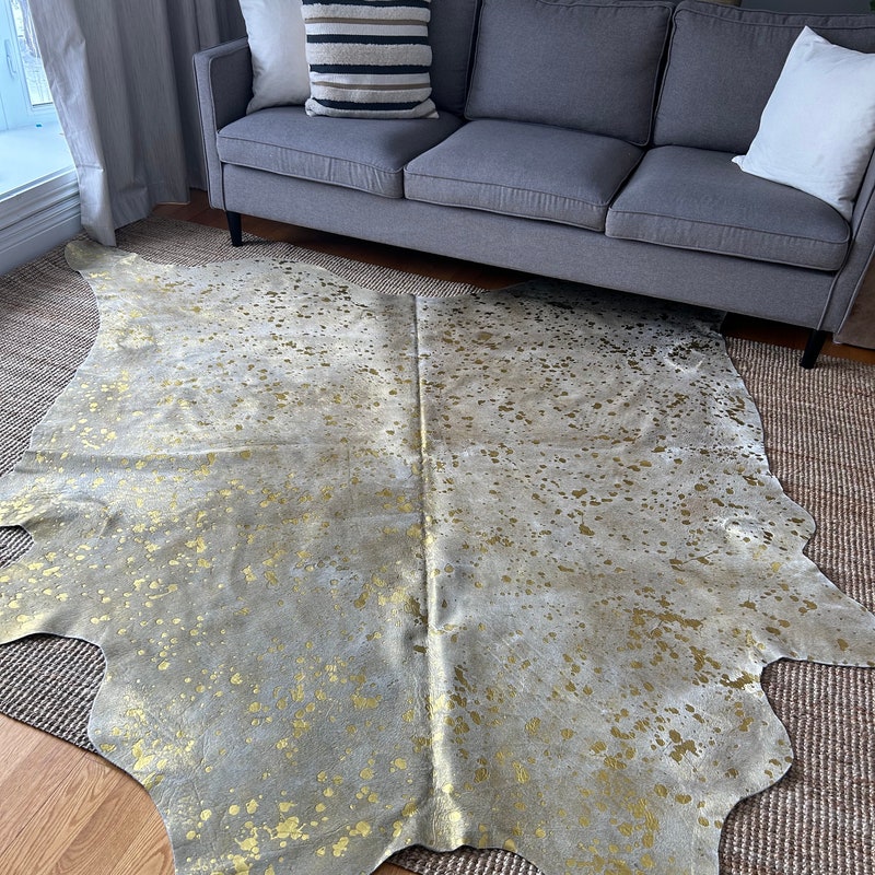 Acid Wash Cowhide Rug - Etsy