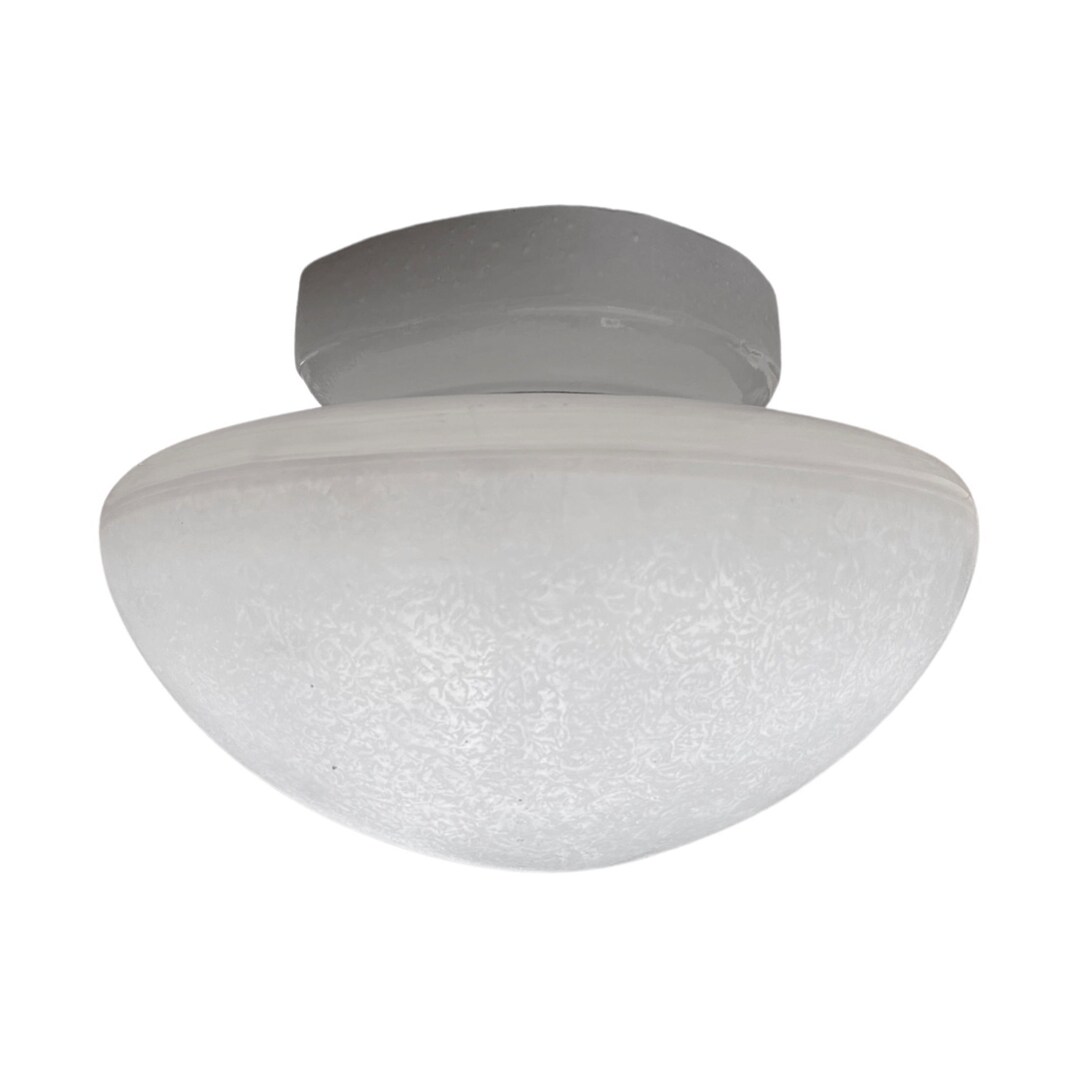 White Glass Plafond RZB Bamberg Germany 1970s - Etsy