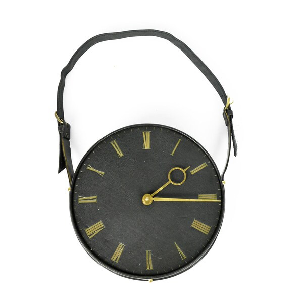 Leather Wall Clock - Etsy