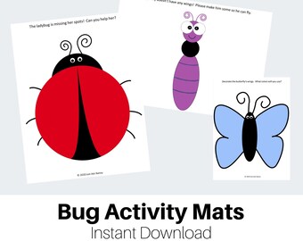 Bug-themed Playdough Mats for Preschoolers, Bug Activity for Toddlers ...