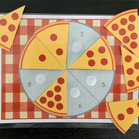 My Fractions Pizza Low Prep Maths Craft Year 1-2 - Etsy