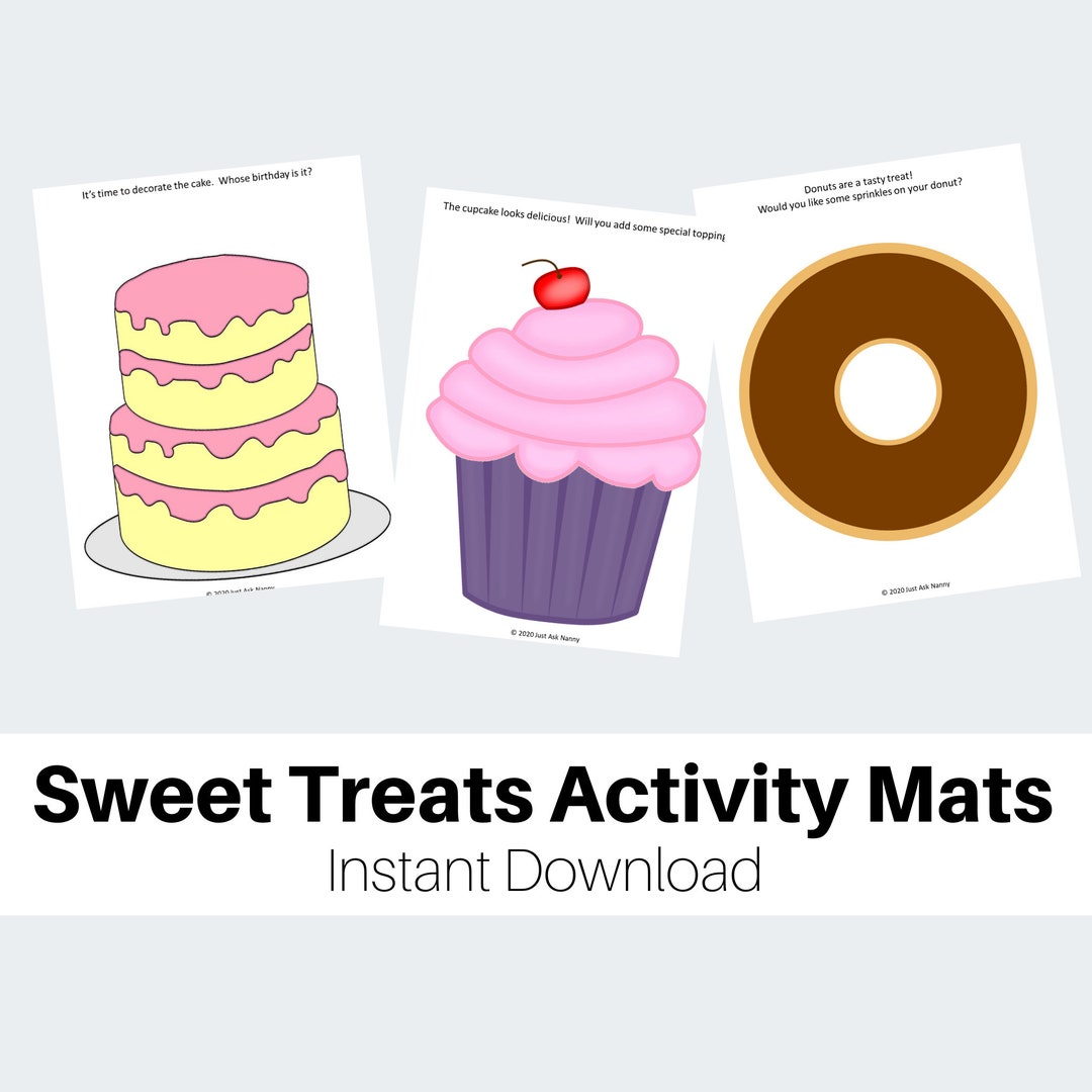 Sweet Treats Activity Mats - Etsy