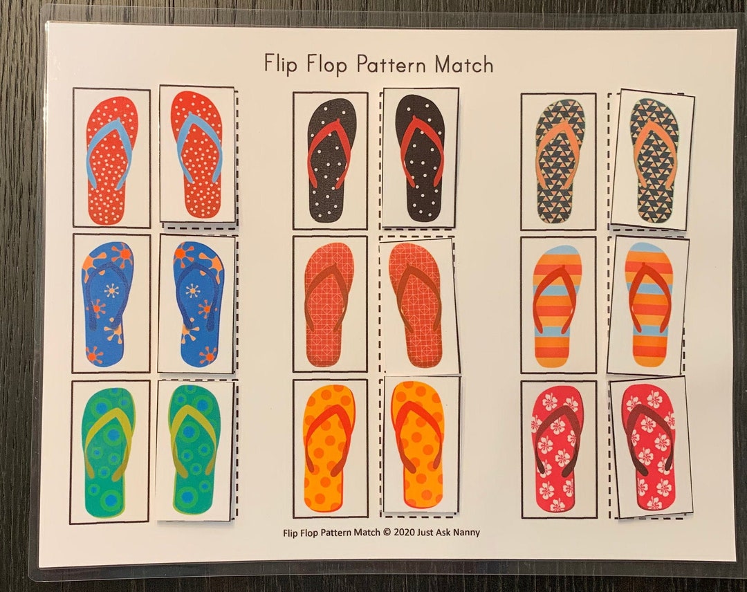 Flip Flop Pattern Match - Etsy
