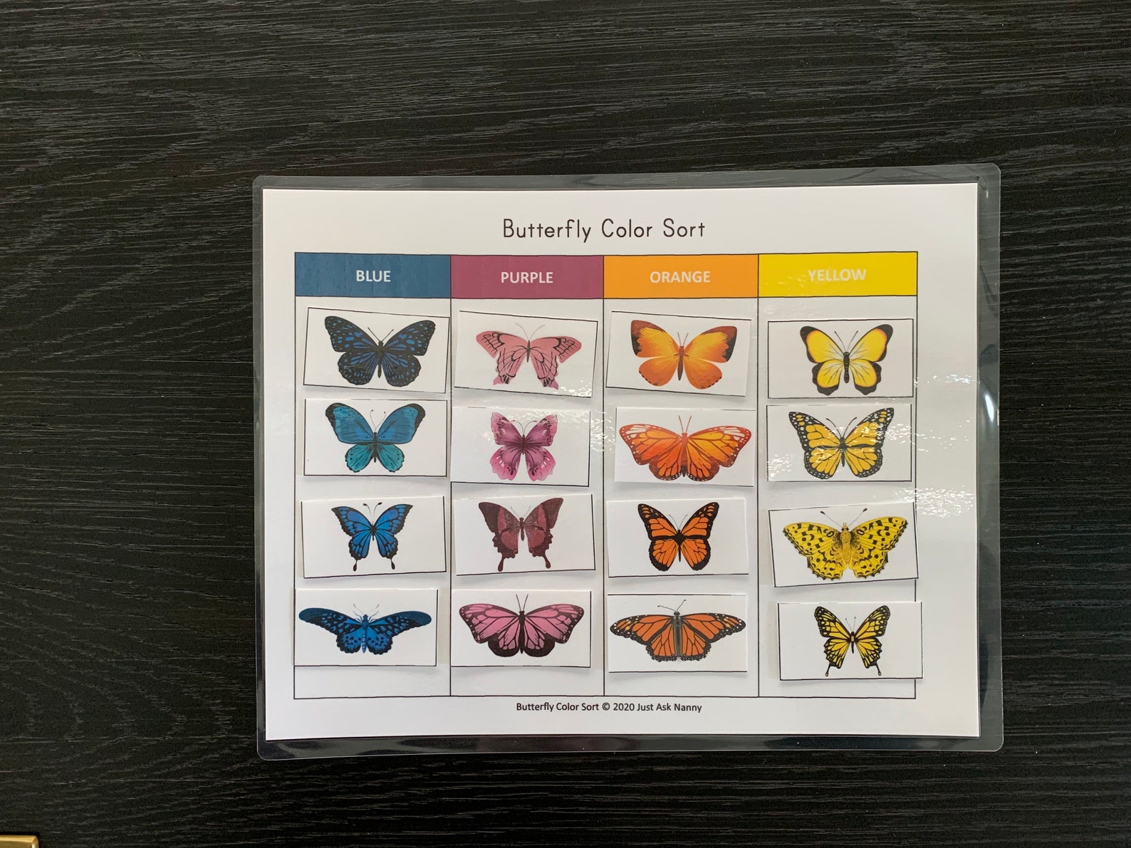 Butterfly Color Sort - Etsy