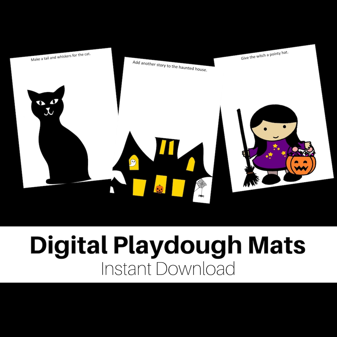 Tapis de pâte à modeler numérique Halloween - Etsy France