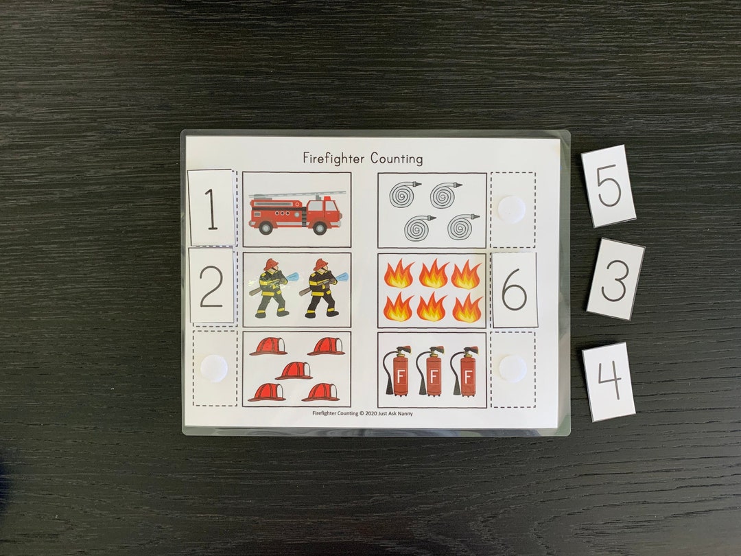 Firefighter Counting - Etsy