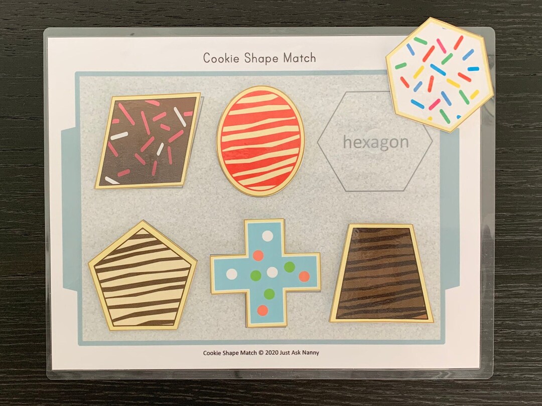 Cookie Shape Match - Etsy