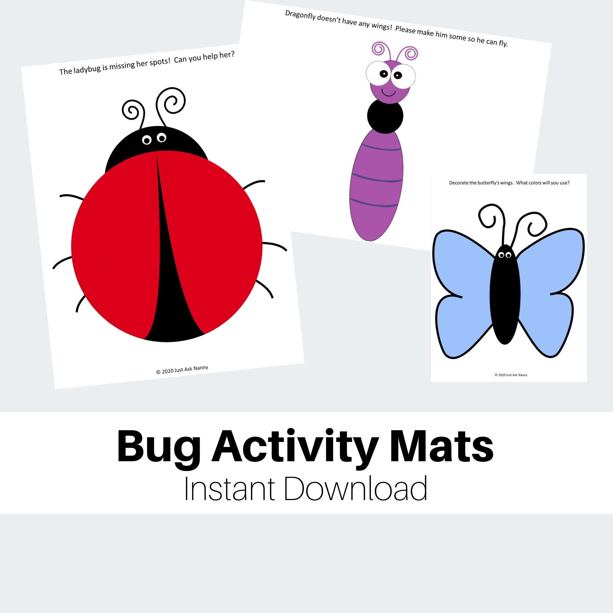 Bug Activity Mats - Etsy