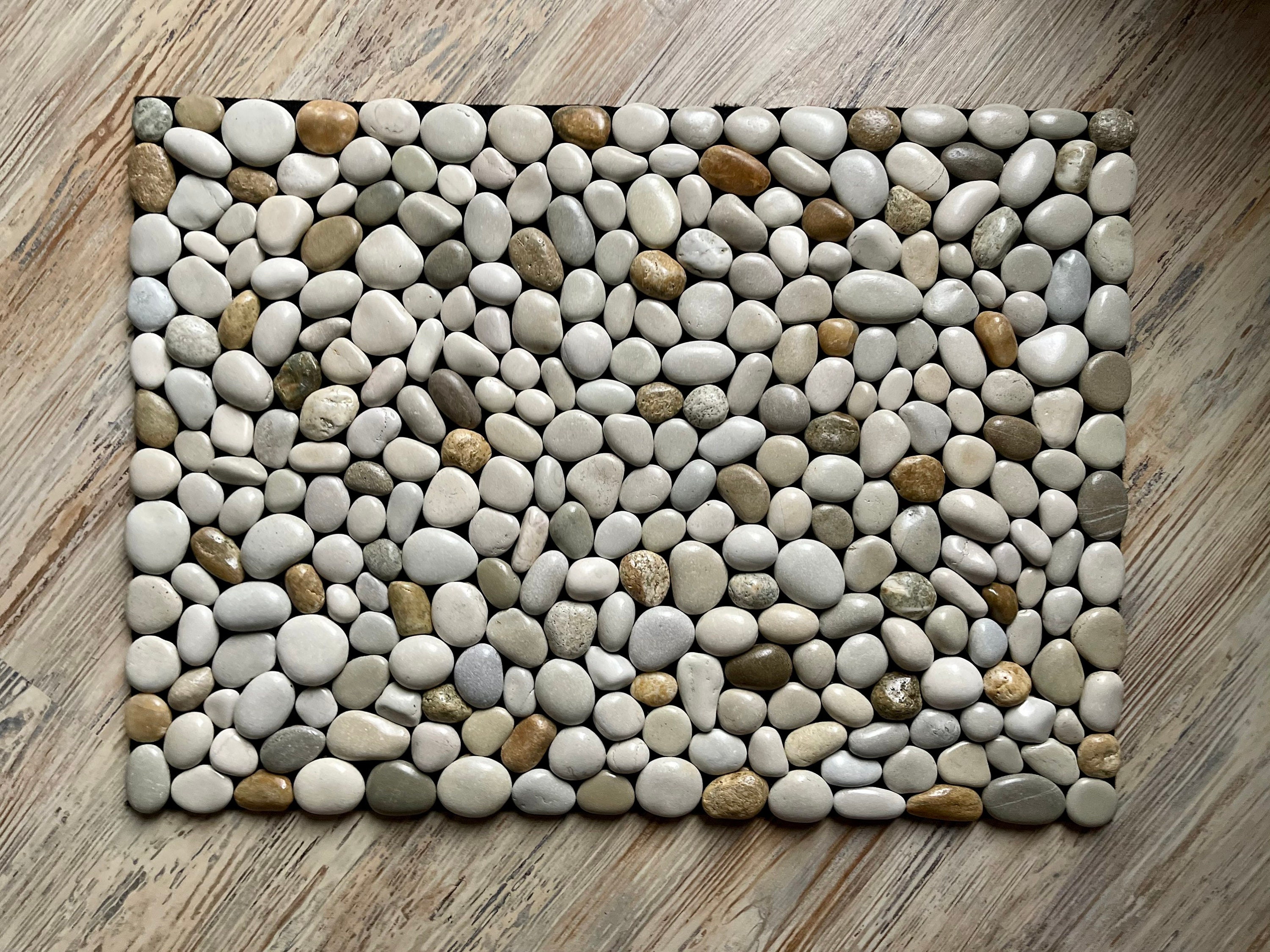 Natural stone carpet with a light massage effect for the | Etsy