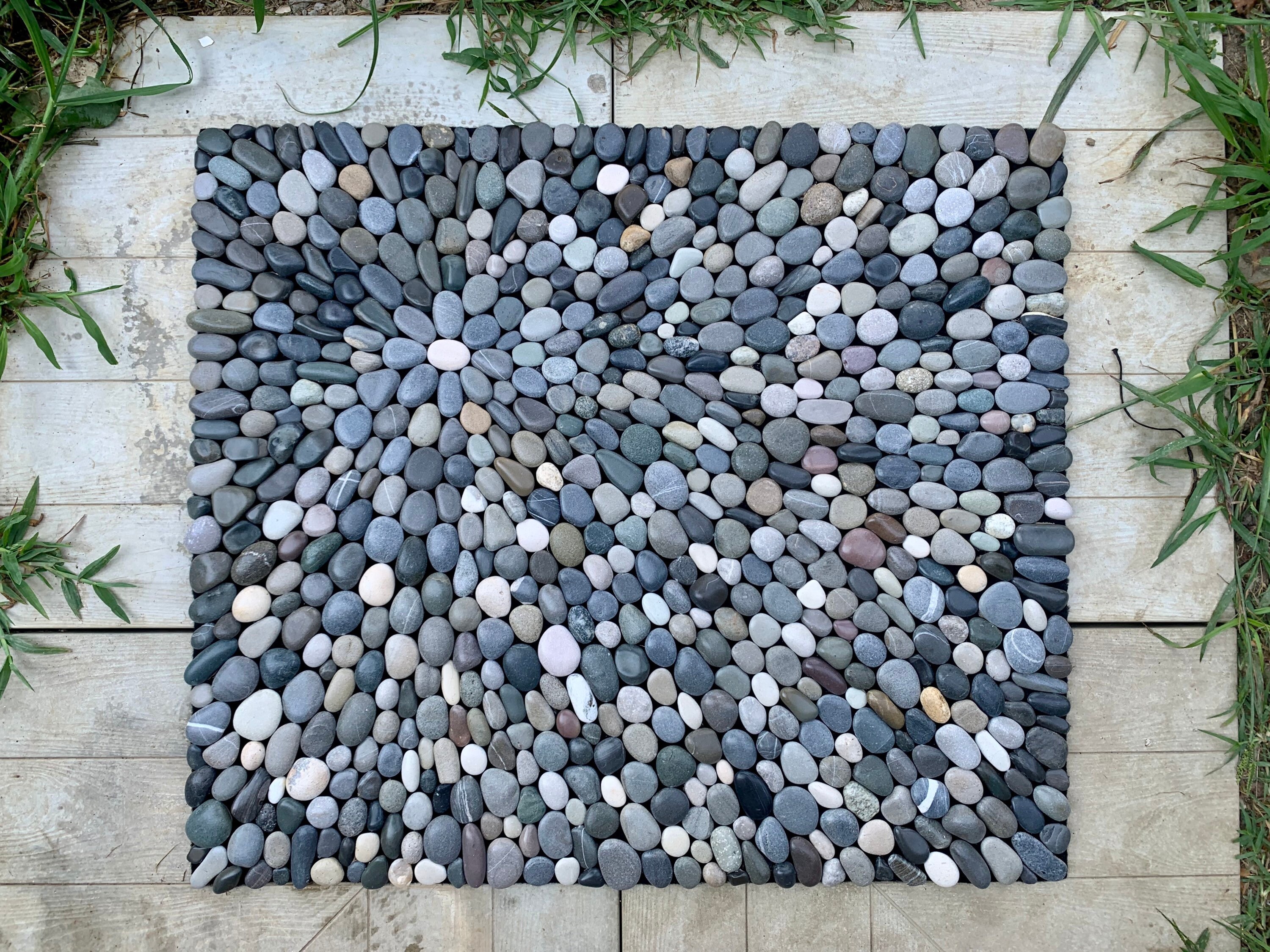 Stone carpet in the bathroom / Rug with light massage effect | Etsy