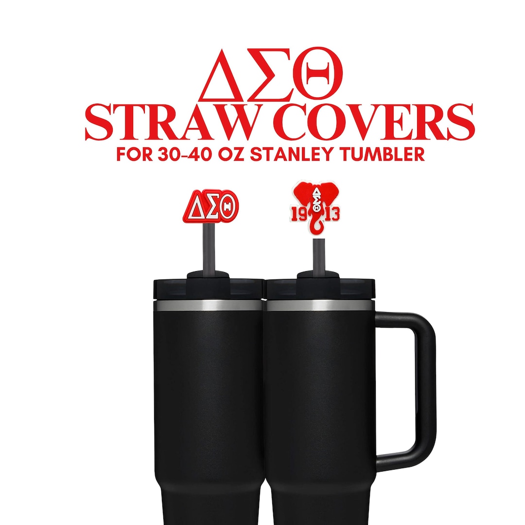 Delta Sigma Theta Straw Cover Stanley Stanley Straw Cover - Etsy