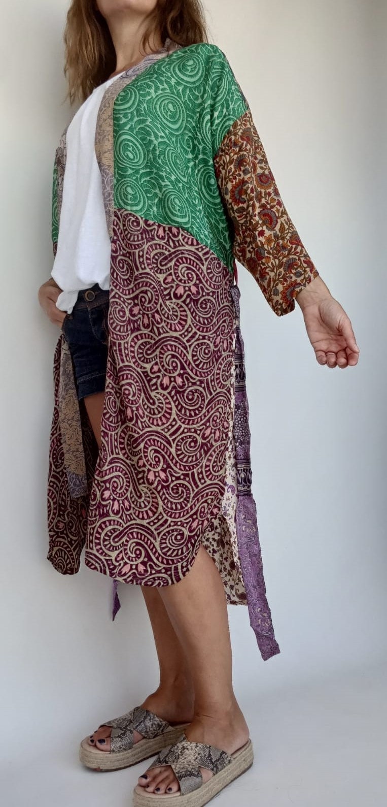 Silk Kimono Robe. Boho Kimono Jacket. Bohemian Kimono | Etsy