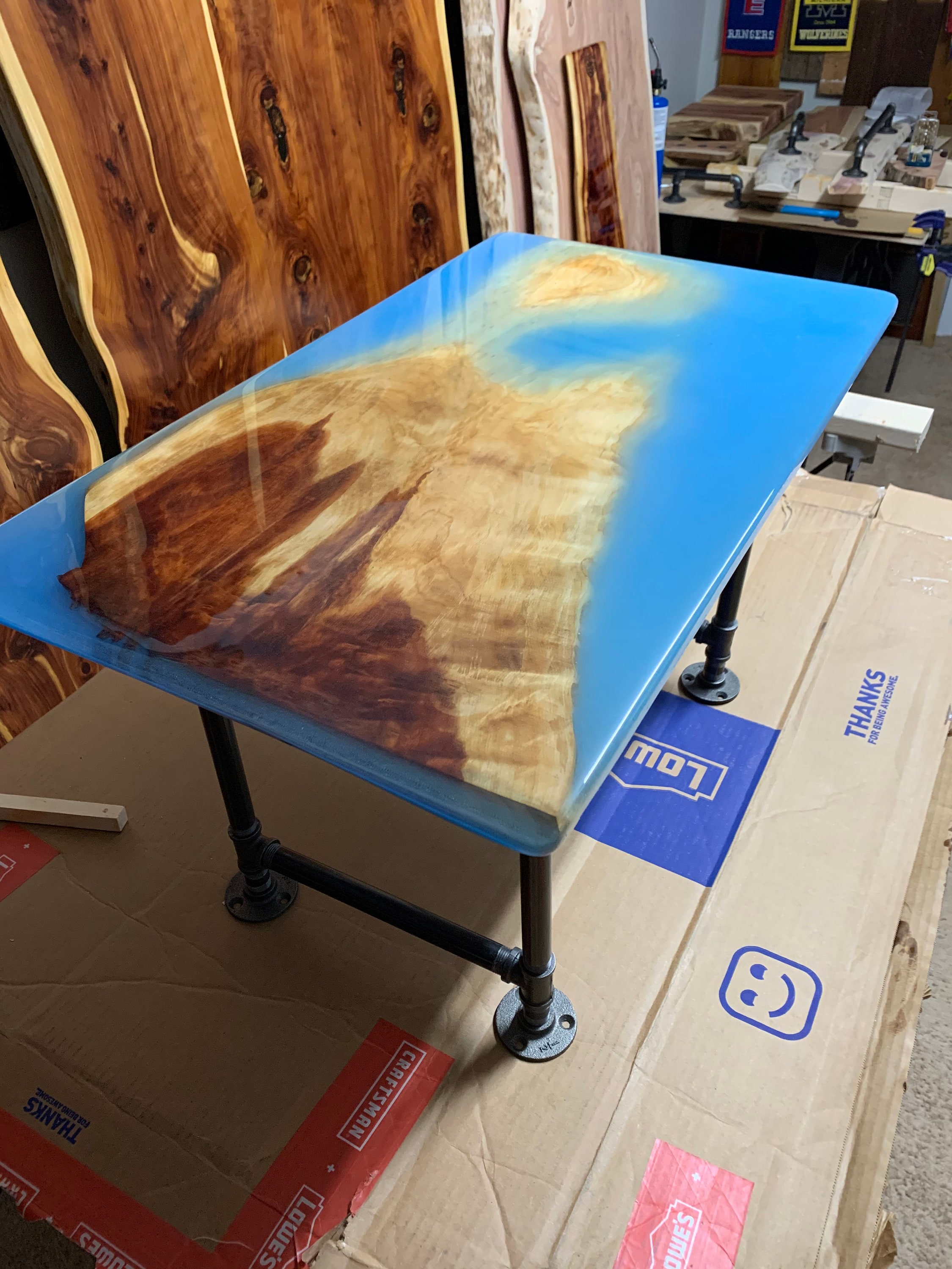 Florida Red Cedar Live Edge Epoxy Encased Coffee Table - Etsy