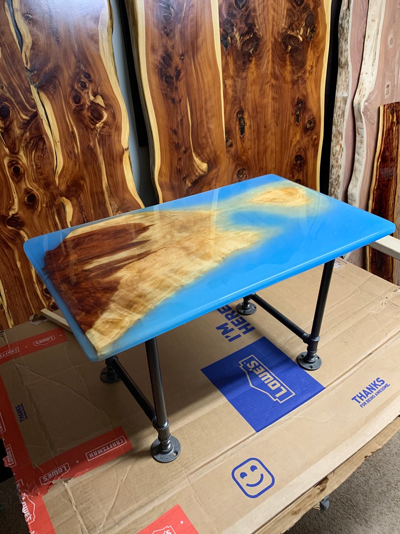 Florida Red Cedar Live Edge Epoxy Encased Coffee Table - Etsy