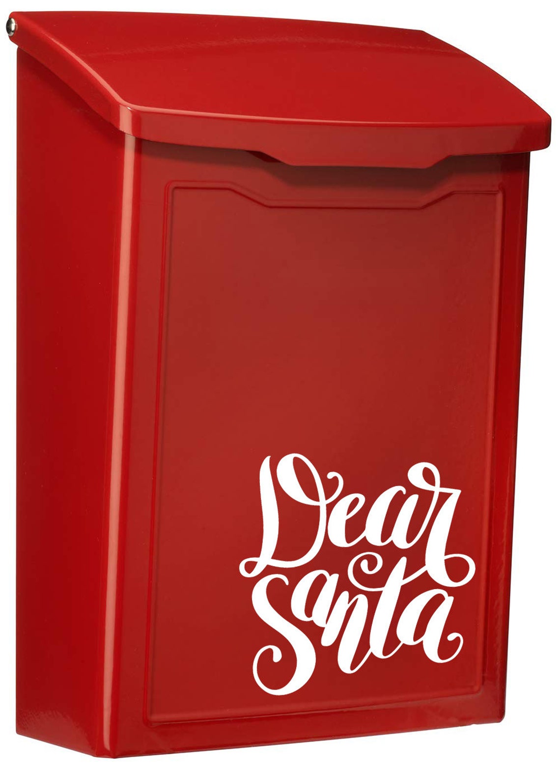 Dear Santa Letters Red Mailbox Wall Mount Steel Metal Letter | Etsy