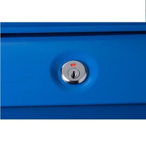 Blue Wall Mount Mailbox Wall Mount, Locking Mailbox, Mailbox Modern ...