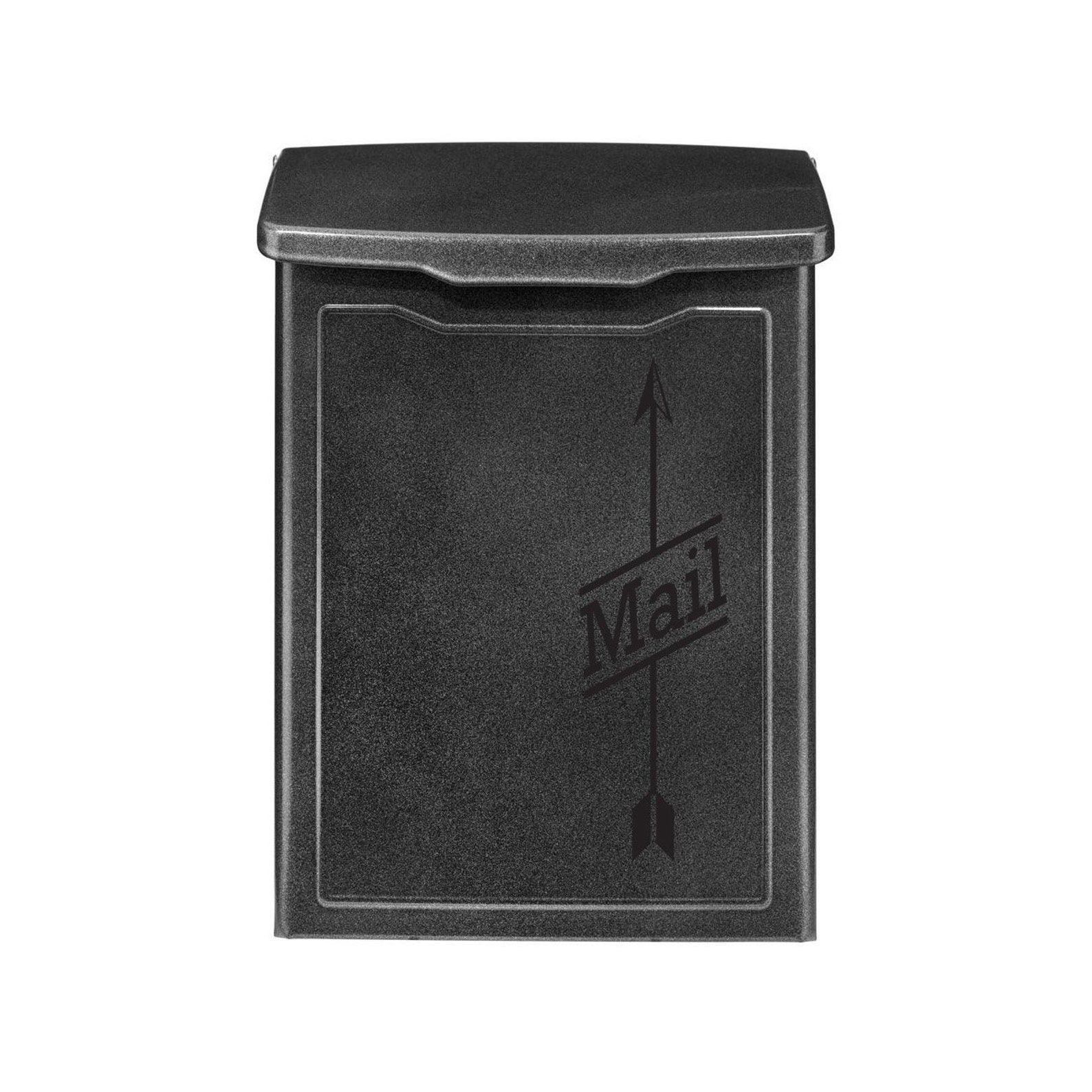 Modern Style Mailbox With Arrow Motif Pewter-color Wall Mount - Etsy