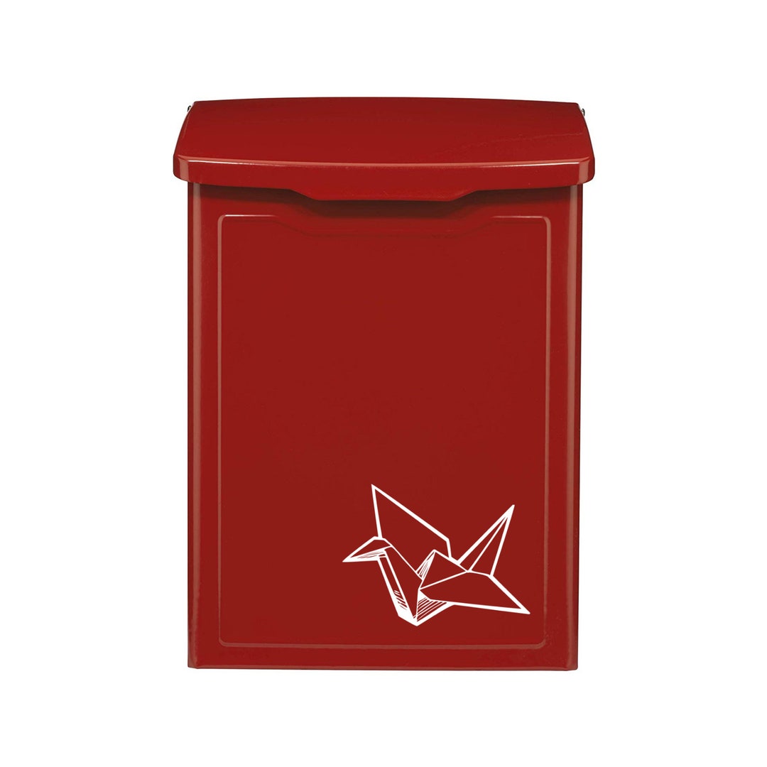 Red Mailbox Wall Mount Mailbox Modern Letterbox Wall Mounted, Funky ...