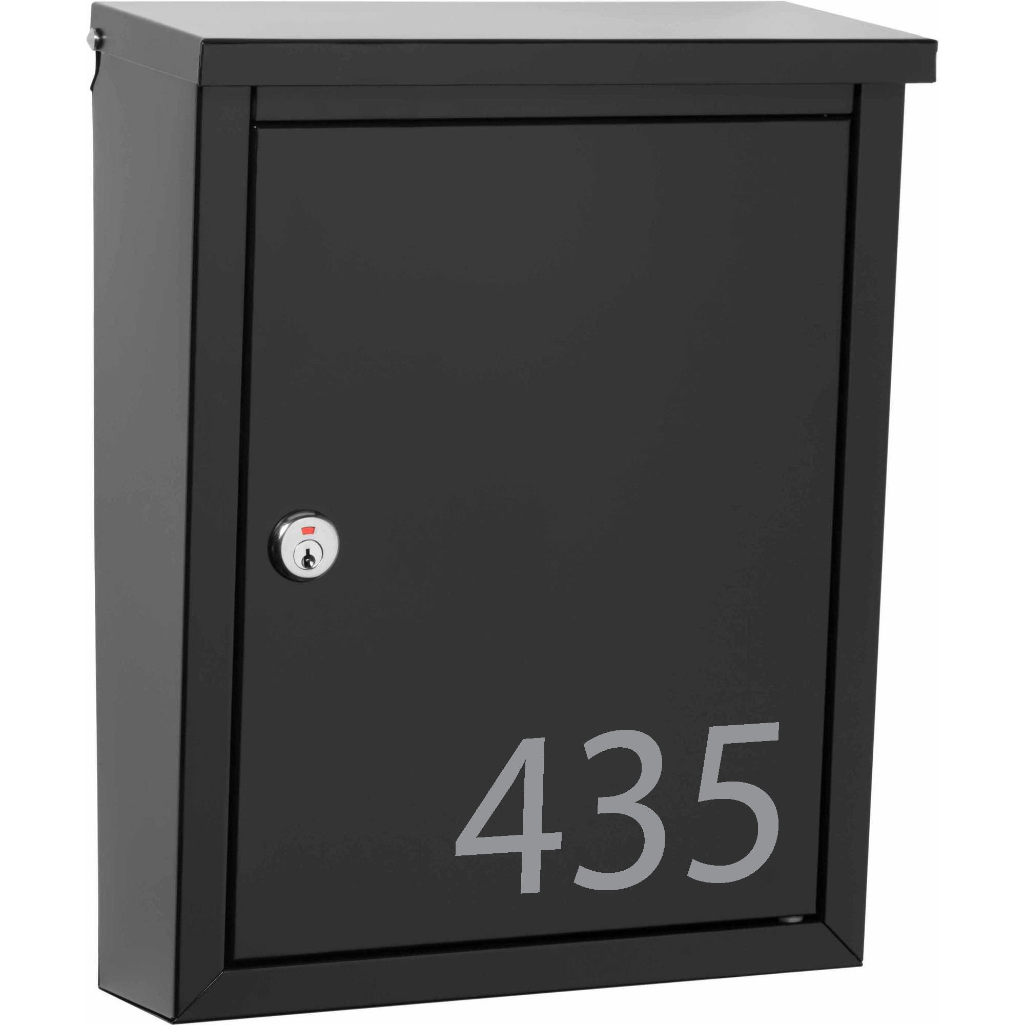 Modern Contemporary Locking Mailbox Personalized Wall Mount - Etsy Denmark