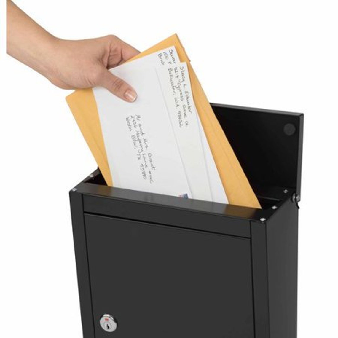 Modern Contemporary Locking Mailbox Personalized Wall Mount - Etsy