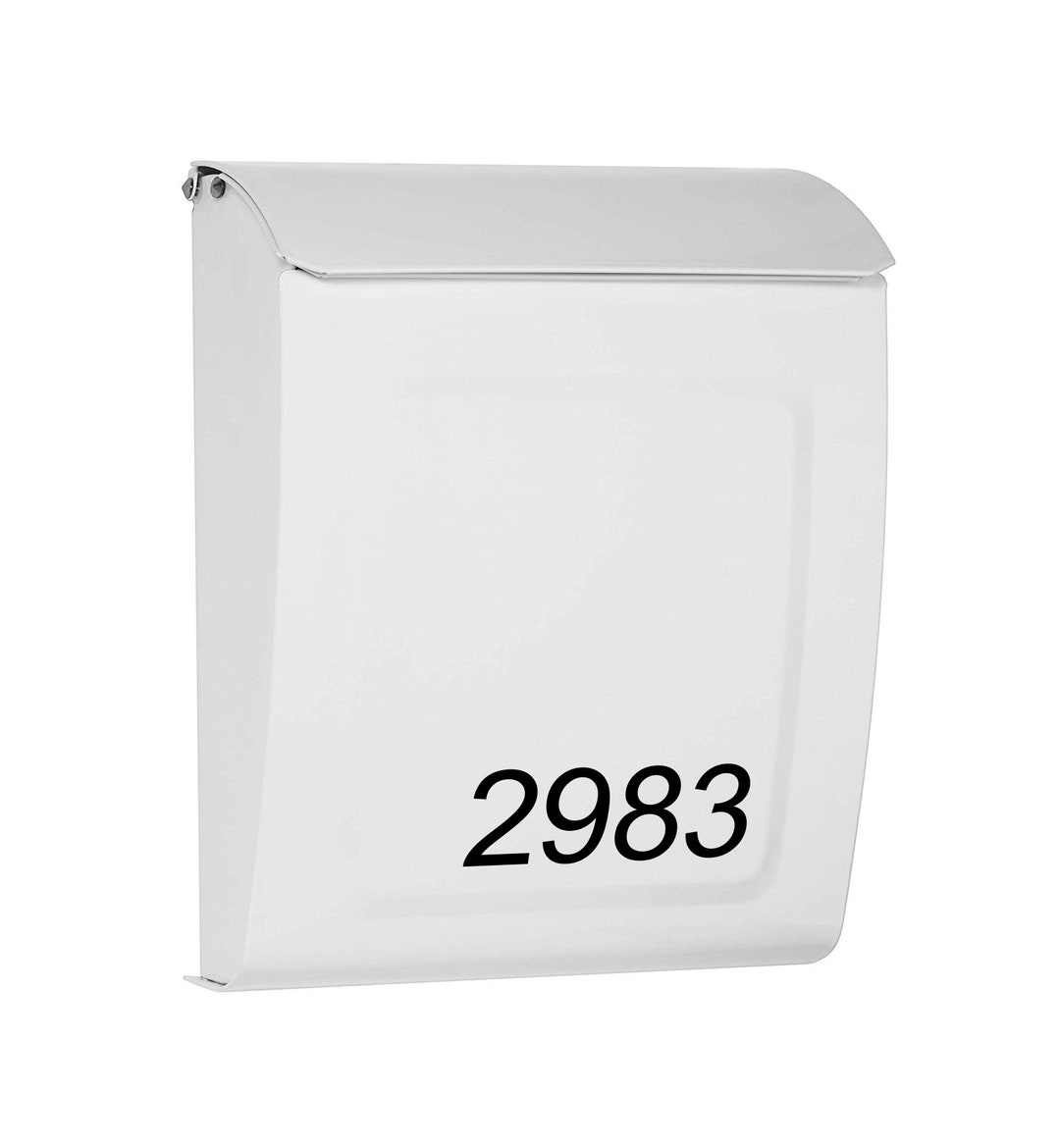 White Locking Mailbox Custom Mailbox Wall Mount Mailbox, Mailbox Modern ...
