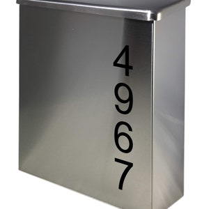 Personalized Wall Mount Modern Metal Mailbox Custom Steel Letter Box ...