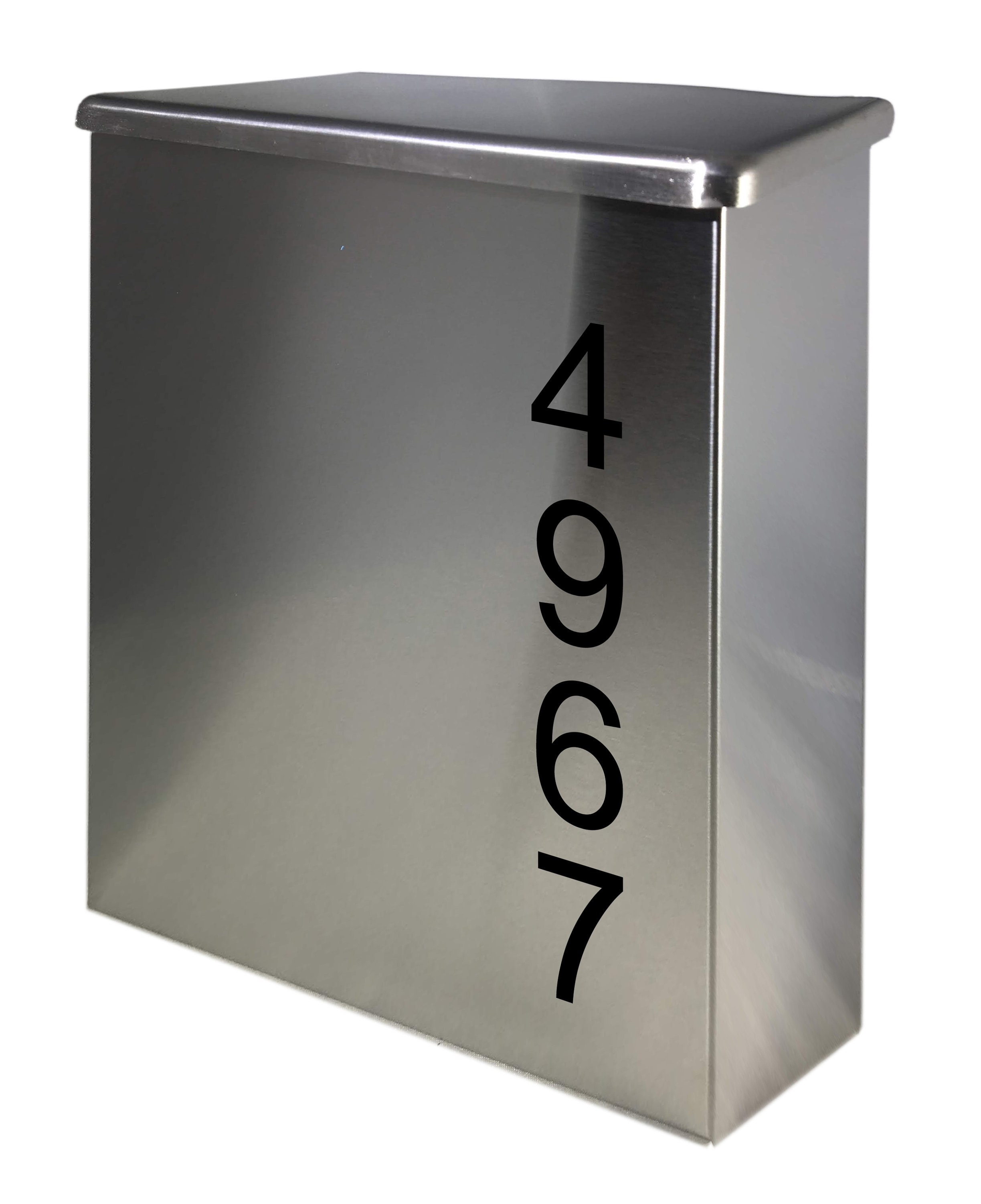 Personalized Wall Mount Modern Metal Mailbox - Etsy