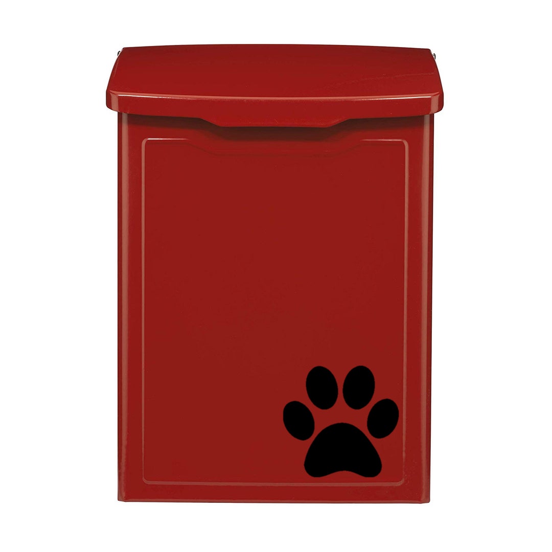 Modern Contemporary Mailbox With Cute Paw Print, Wall Mount Letterbox ...