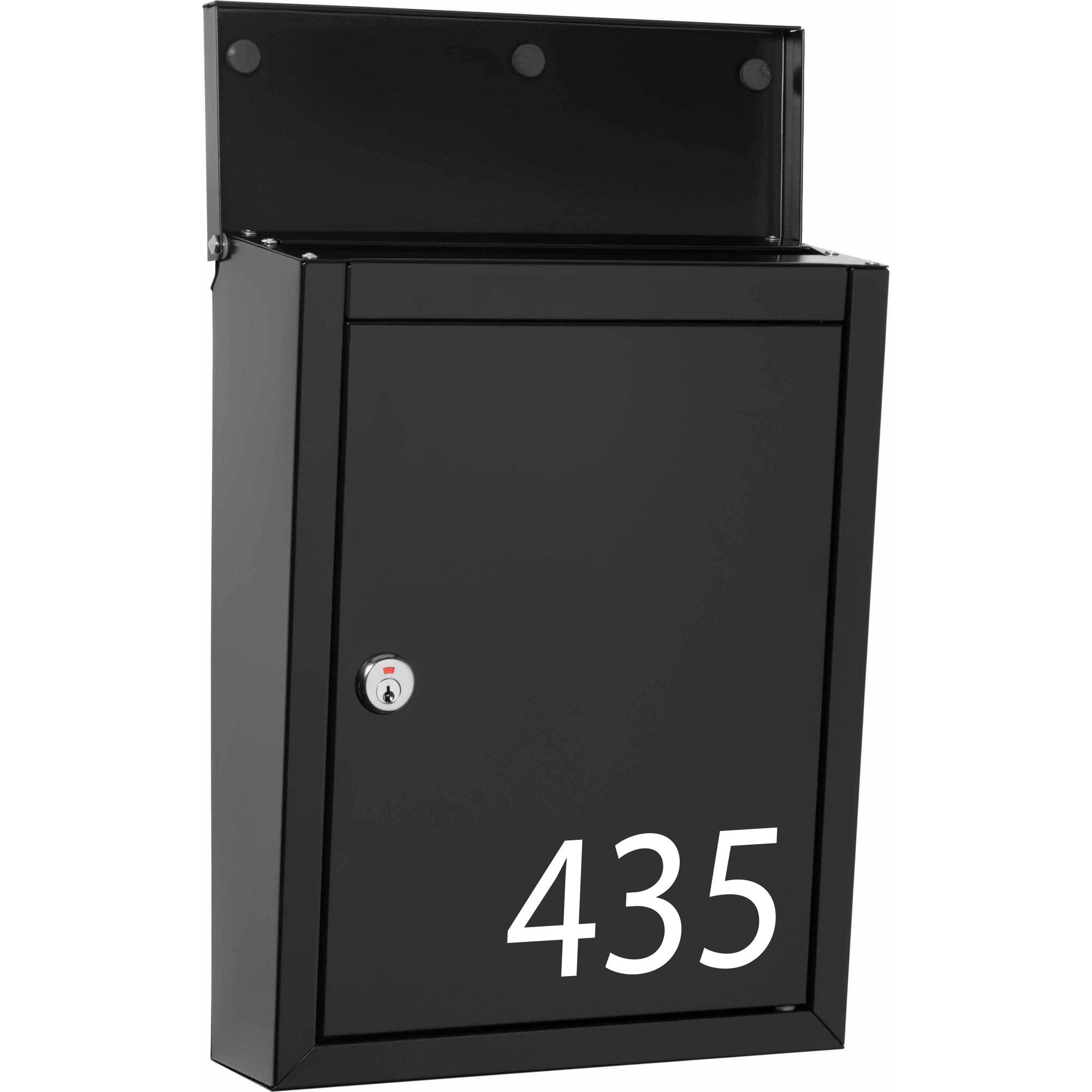 Modern Contemporary Locking Mailbox Personalized Wall Mount - Etsy