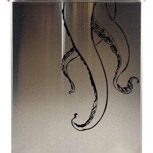 Tentacles Monster Mailbox - Modern Stainless Steel , Wall Mount Metal ...