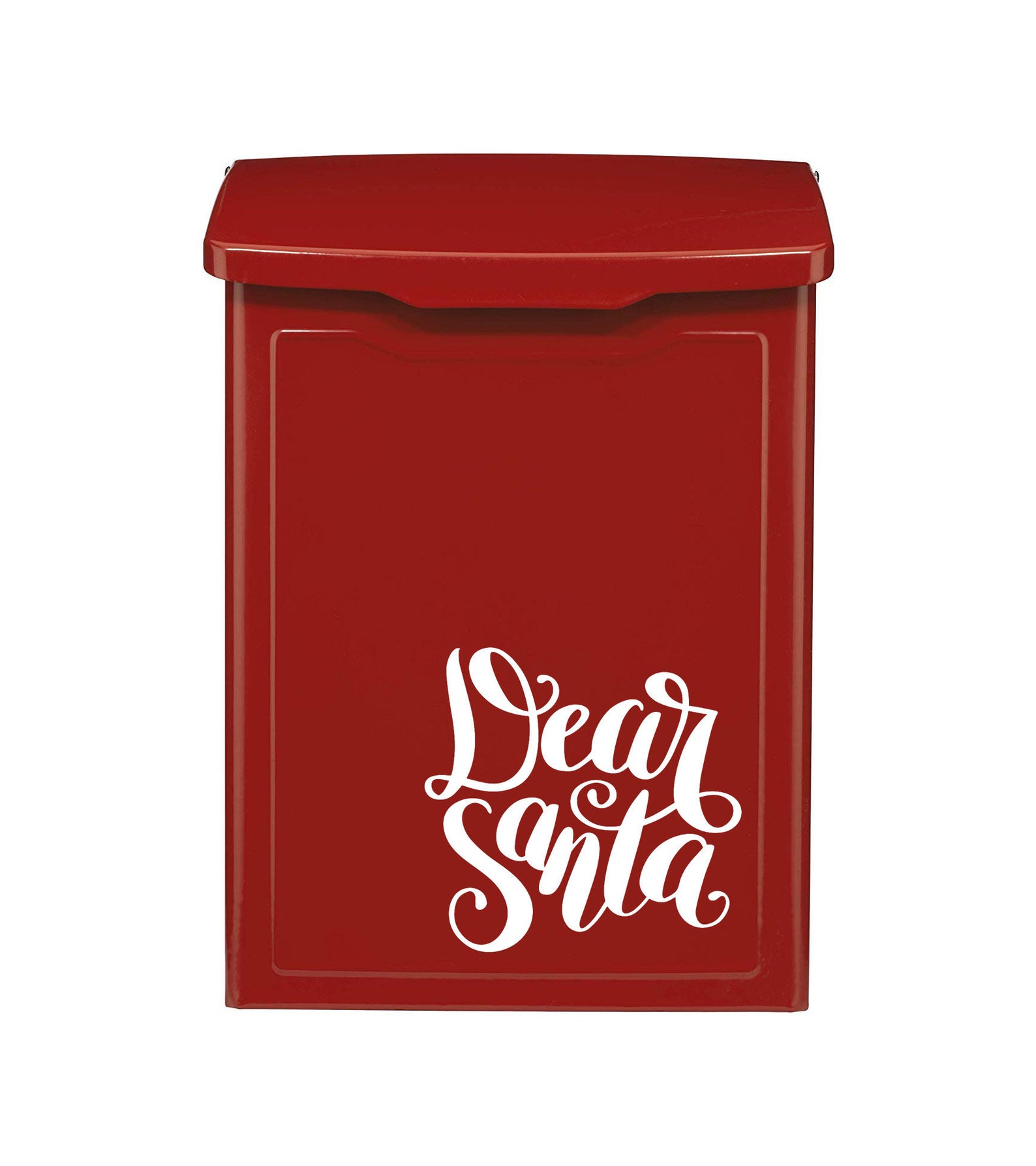 Dear Santa Letters Red Mailbox Wall Mount Steel Metal Letter | Etsy