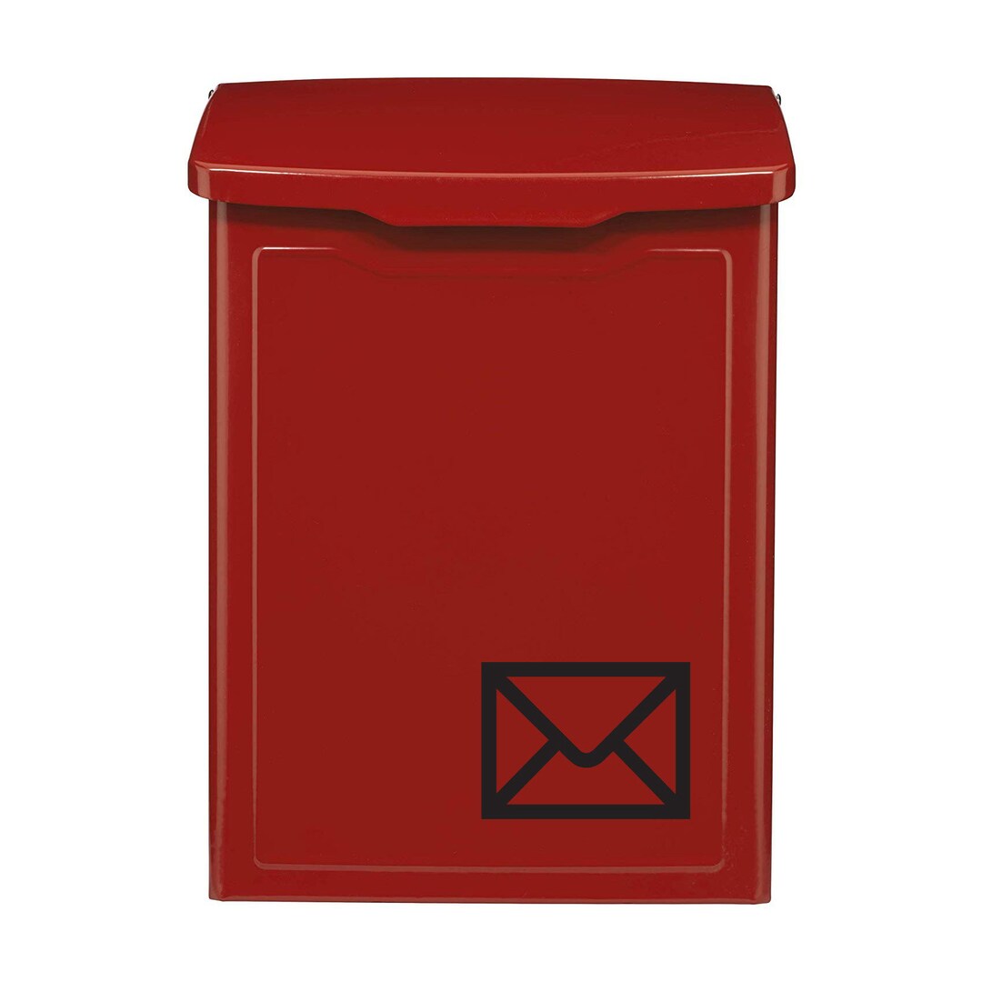 Wall Mount Mailbox Red Mailbox, Mailbox Modern Wall Mount Letterbox ...