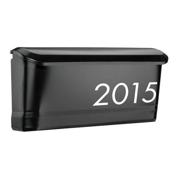 Black Horizontal Wall Mount Mailbox - Etsy