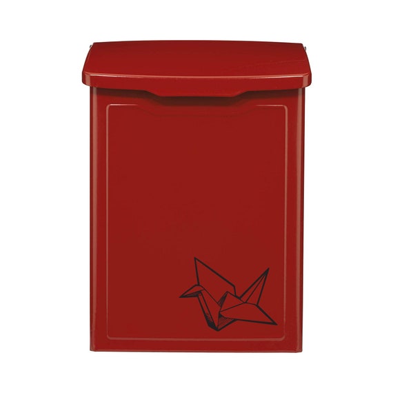 Red Mailbox Wall Mount Mailbox Mailbox Modern Cute Red Mail | Etsy