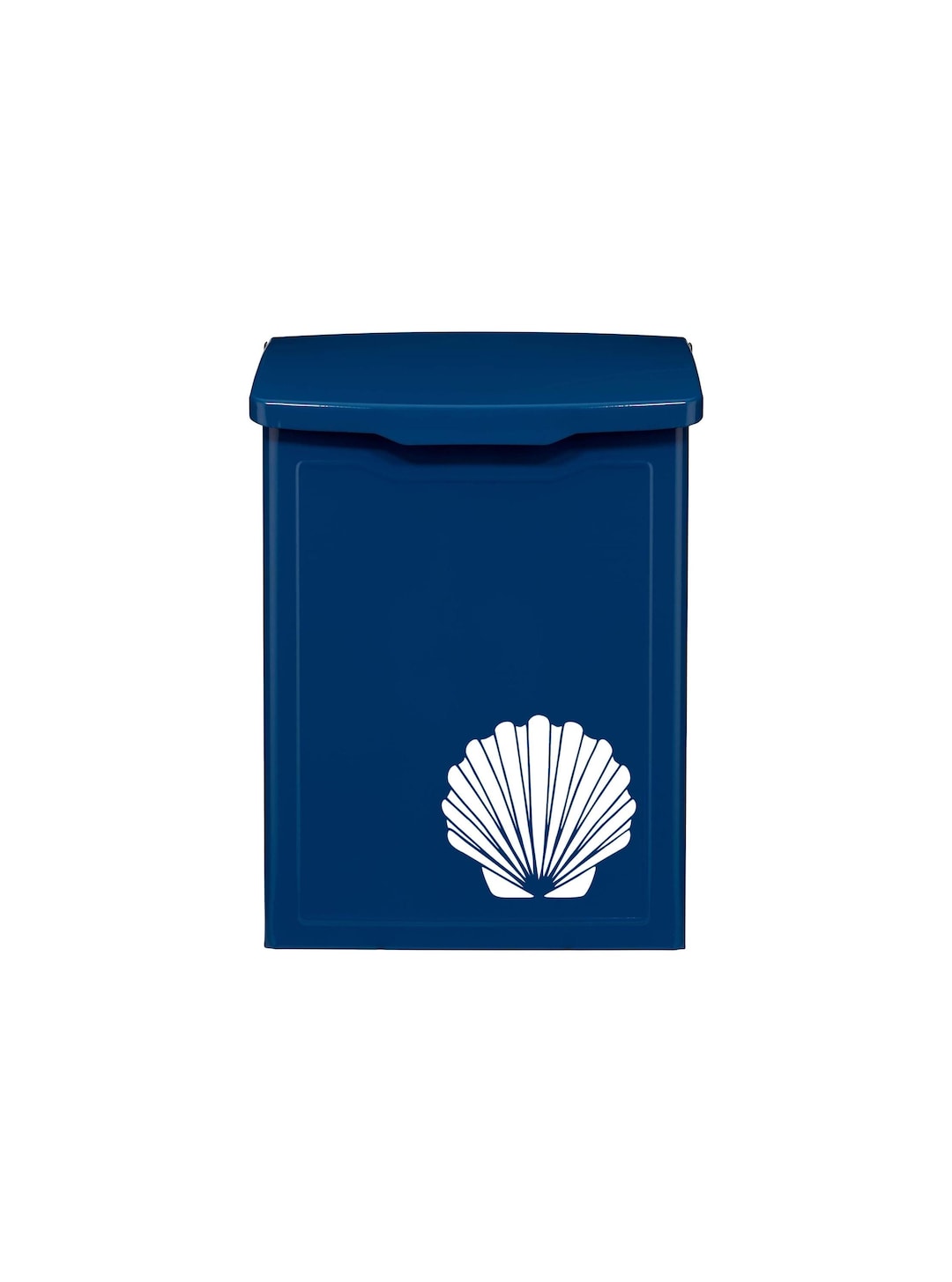 Mailbox Wall Mount Mailbox Modern, Blue Sea Shell Mailbox Wall Mounted ...