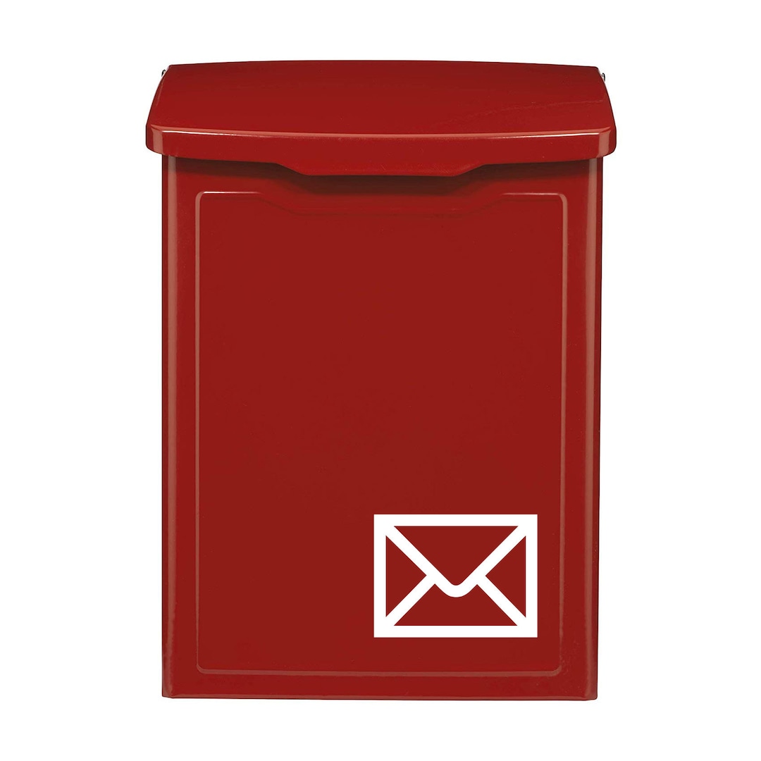 Modern Red Steel Wall-mounted Mailbox: Stylish Outdoor Letterbox for ...