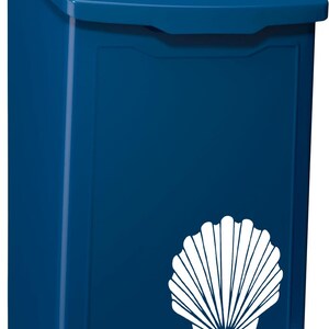 Mailbox Wall Mount Mailbox Modern, Blue Sea Shell Mailbox Wall Mounted ...