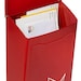 Red Mailbox Wall Mount Mailbox Modern Letterbox Wall Mounted - Etsy