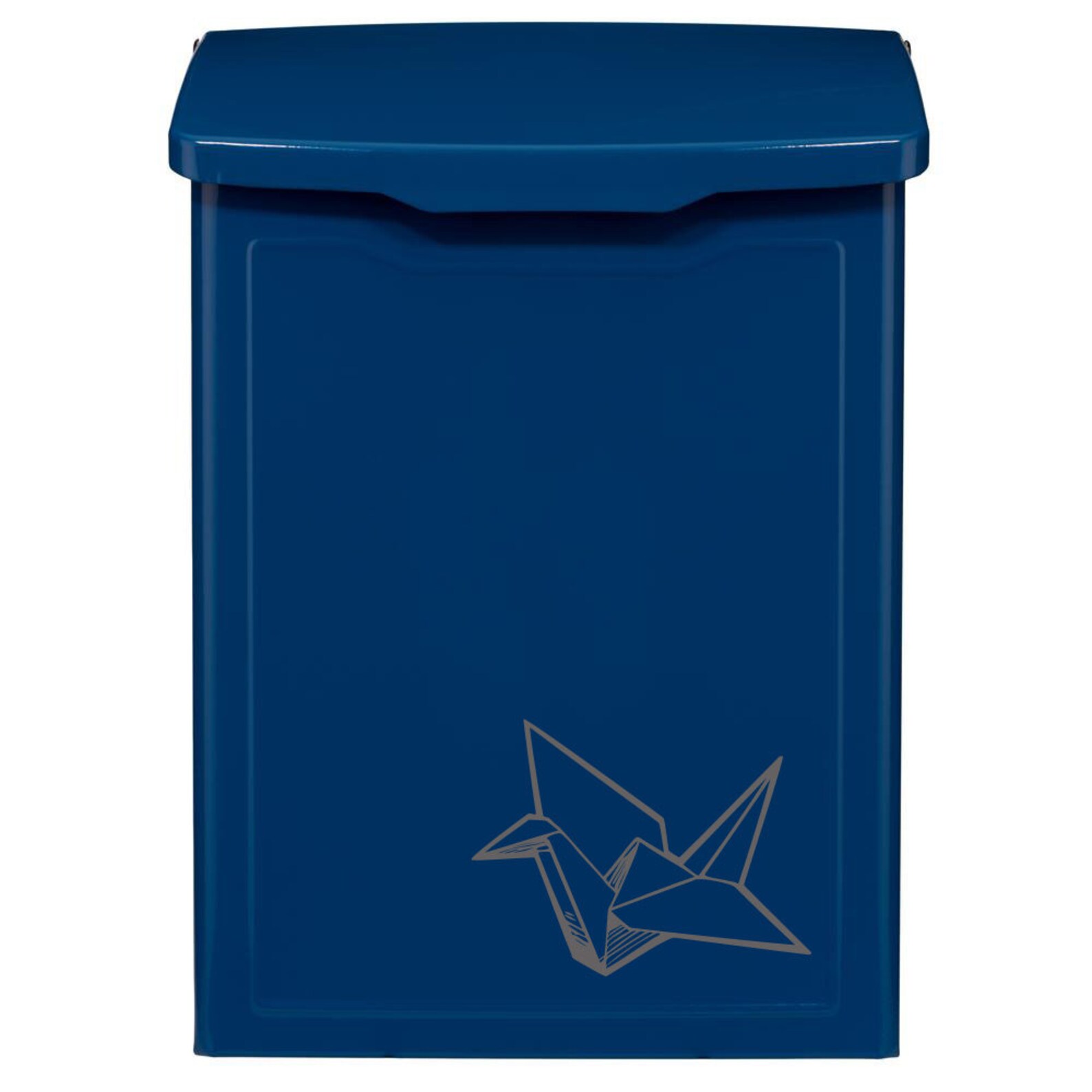 Blue Mailbox Wall Mount Mailbox Modern Cute Blue Mail Box - Etsy